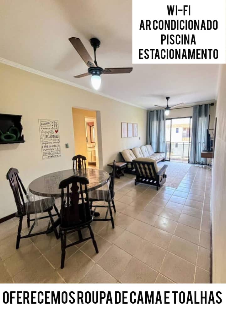 Amplo Apto Enseada, Ar Cond, Piscina, Praia A Pé. - Guarujá