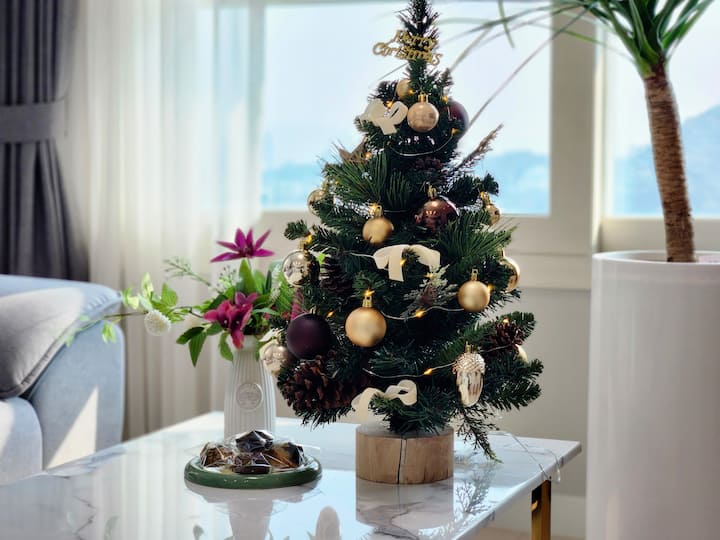 [은하수디앤엠][청초셋] 감성숙소/고층/프리미엄호텔침구/신축/룸3(all침대/유성온천역3분 - Daejeon