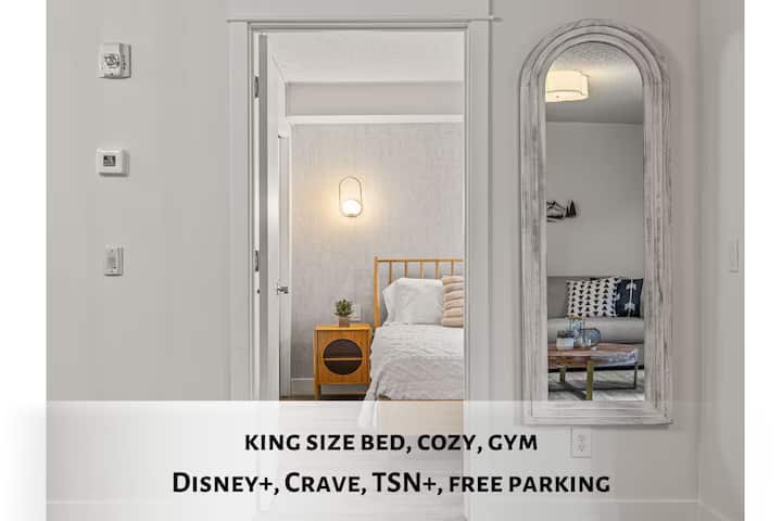 W116-cozy King Bed, Tsn, Crave, Free Parking, Gym - Canmore