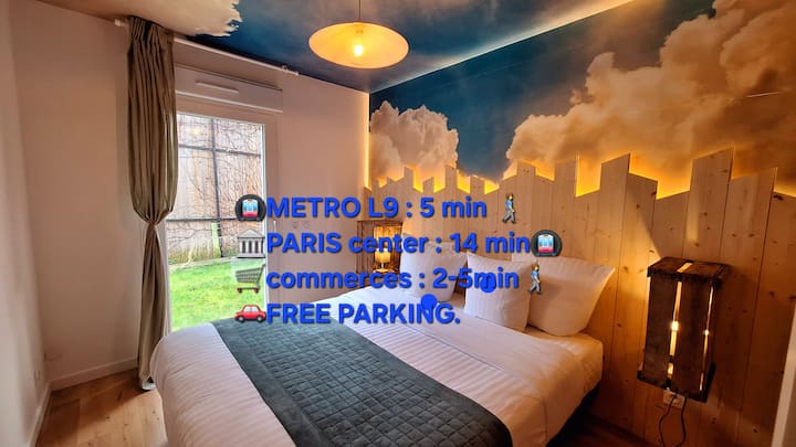 3 Pièces 70m2, Au Calme Avec Jardins + Pk - Montreuil