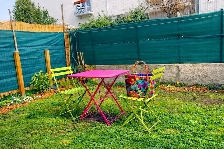 T2 Avec Jardin Proche Gare - Calme Et Cosy - Gare de Grenoble