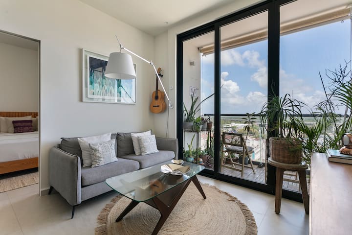 Lagoon & Sea Views - Elegant Apt In Downtown - 칸쿤