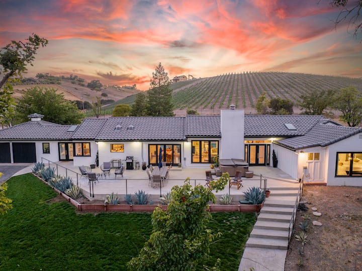 Piscine + Spa + Cuisine De Chef Région Viticole De Paso - Paso Robles, CA