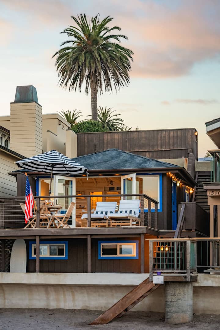 Oceanfront Cottage On The Sand At Miramar Beach - Montecito, CA