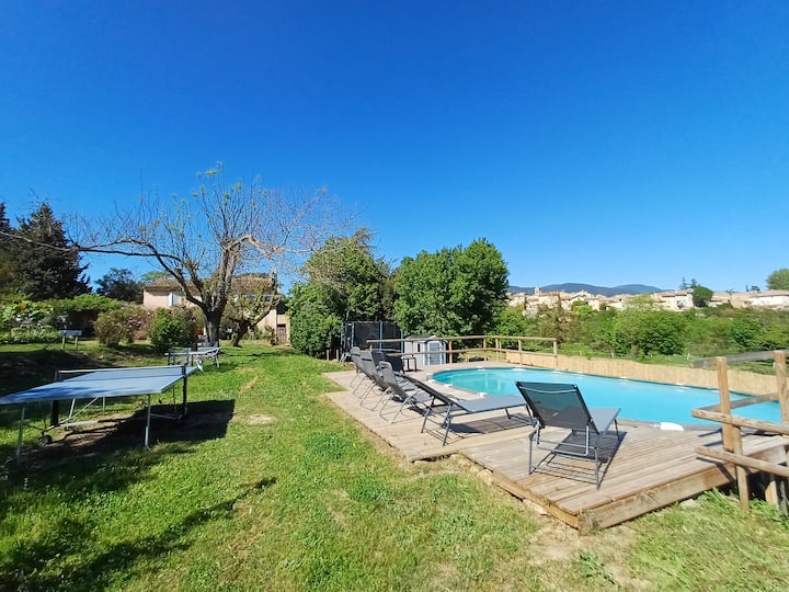 Ferme Provençale 3ch Coeur Lourmarin Piscine Clim - Lourmarin
