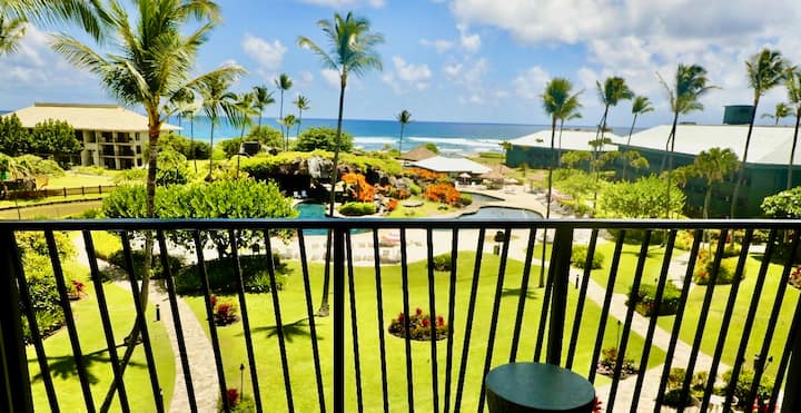 Beach Front Resort. Epic Ocean Views. Pool+slides - Kauai, HI