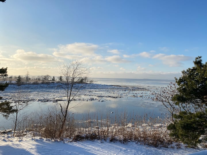 Havre Sur Le Fleuve - Foyer Extérieur - Charlevoix