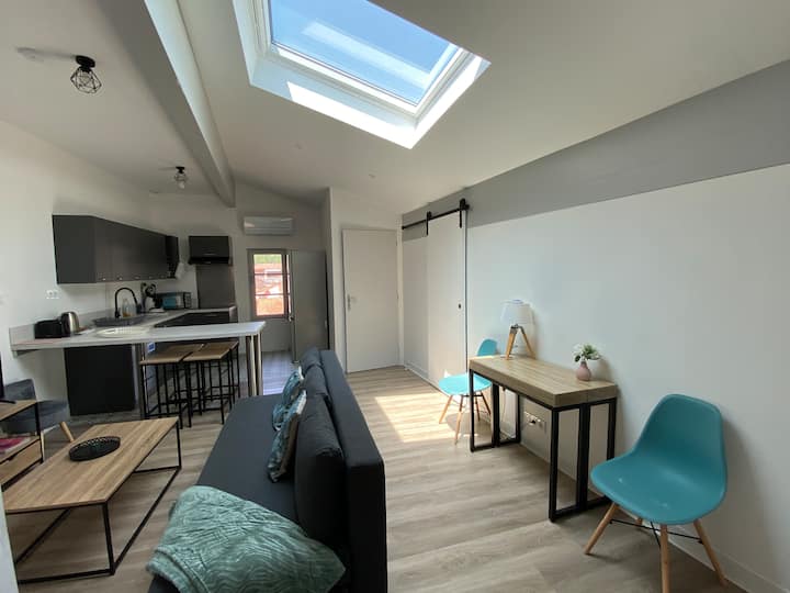 3 Pièces Silencieux Clim Parking Jardin Patio - Foix