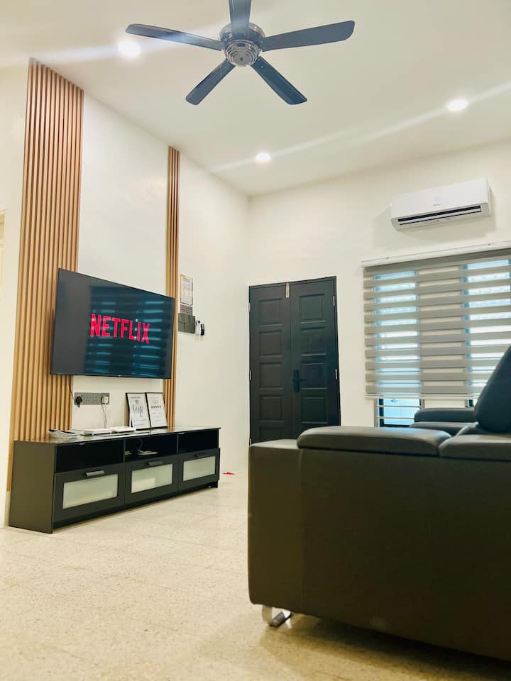 [Free Netflix] Batu Pahat Town 3bedroom 8pax - Batu Pahat