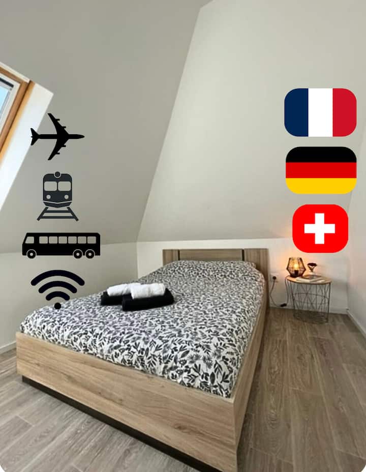 Appartement 3 Personnes, Frontière Suisse (Bâle) - Basilea