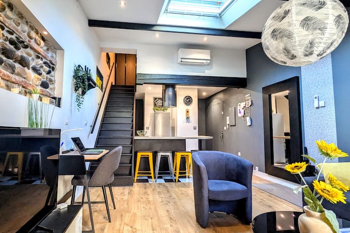 Duplex Central, Calme Avec Clim Et Parking Gratuit - Toulouse