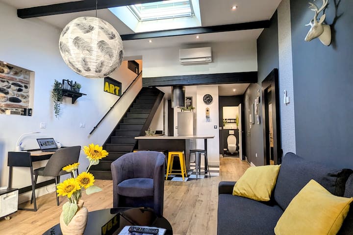 Duplex Central, Calme Avec Clim Et Parking Gratuit - Toulouse