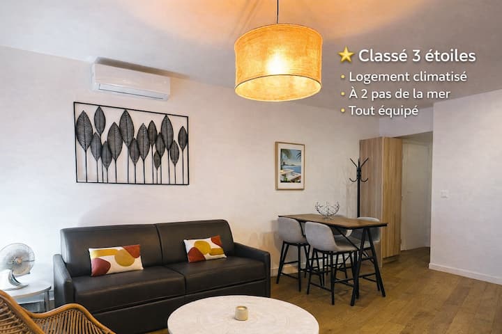 New T2 Climatisé – Plages à Pied – Centre Ville - Nice