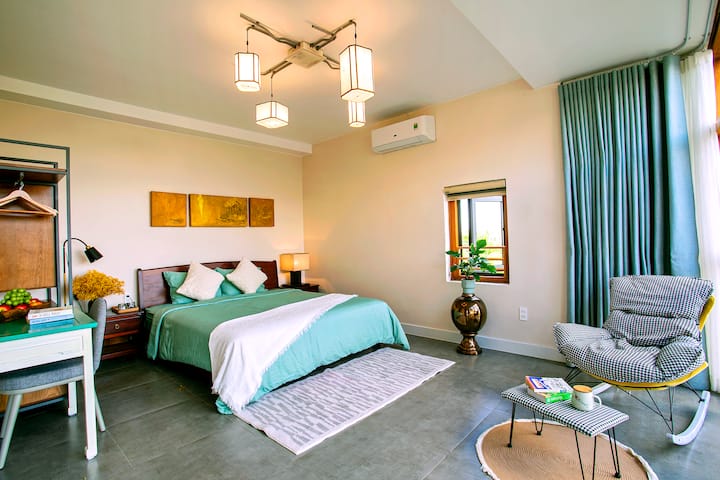 Căn Hộ Cao Cấp 1br*bếp*view Lúa*hồ Bơi* Yên Tĩnh - ホイアン