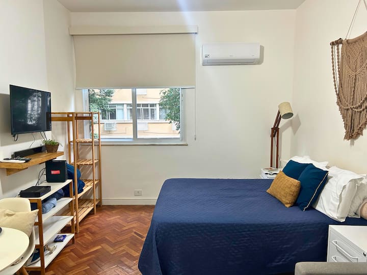 Studio Aconchegante Em Copa-2 Min Metrô + Praia Ca - Rio de Janeiro