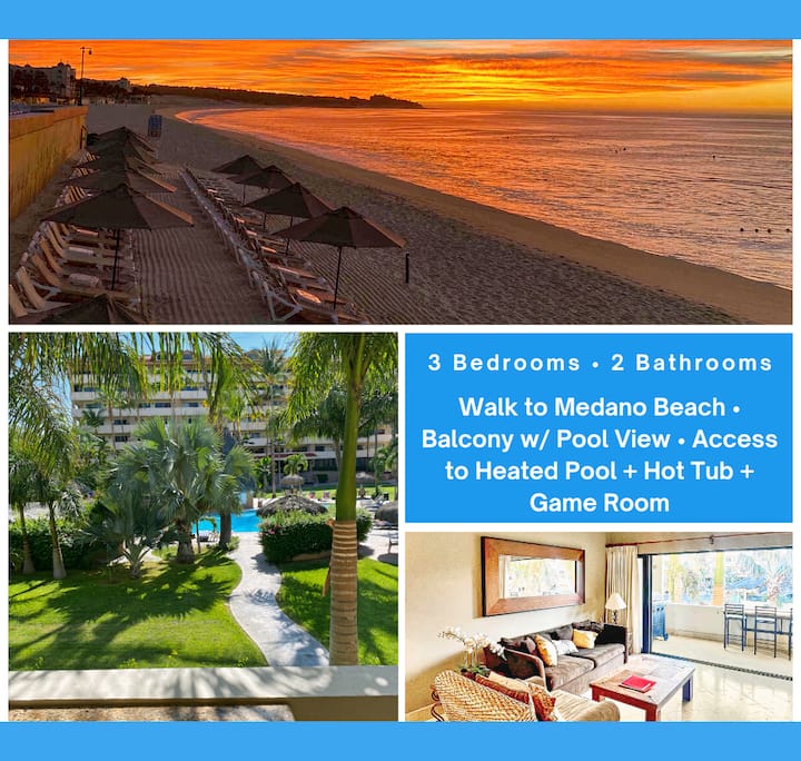 Elegant Pool View W/balcony| Beach Walk| Hot Tub - Cabo San Lucas
