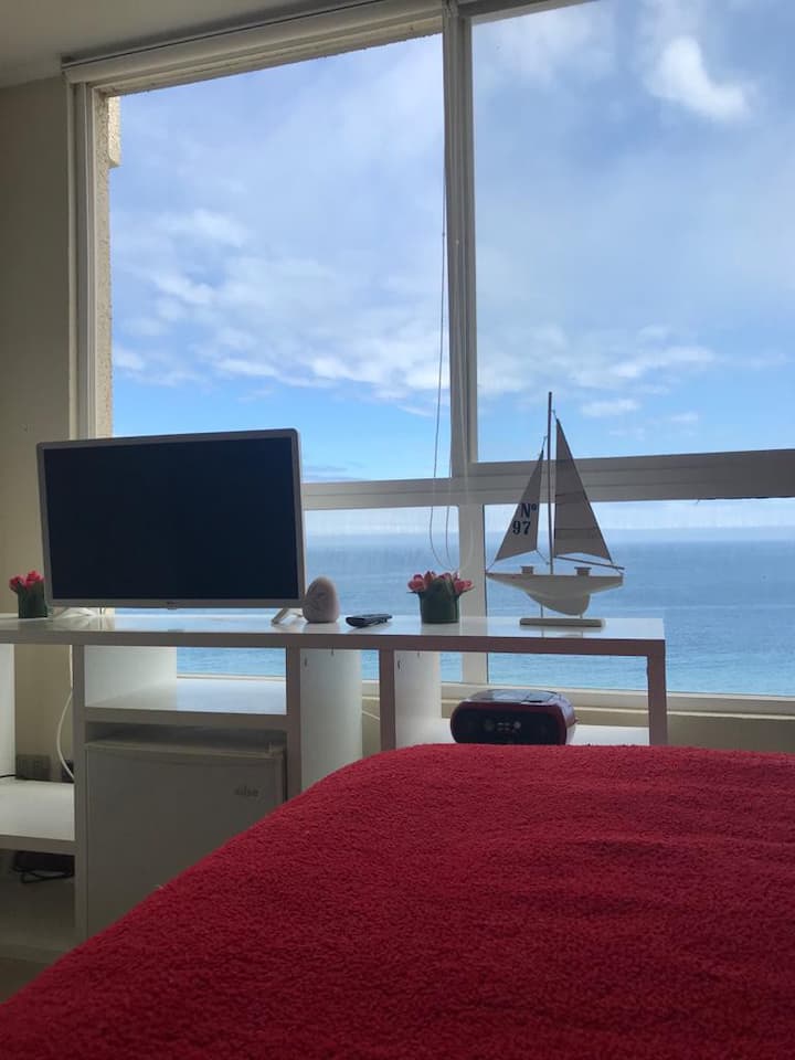 Hermoso Depto Con Vista Y Salida Al Mar/playa - Papudo