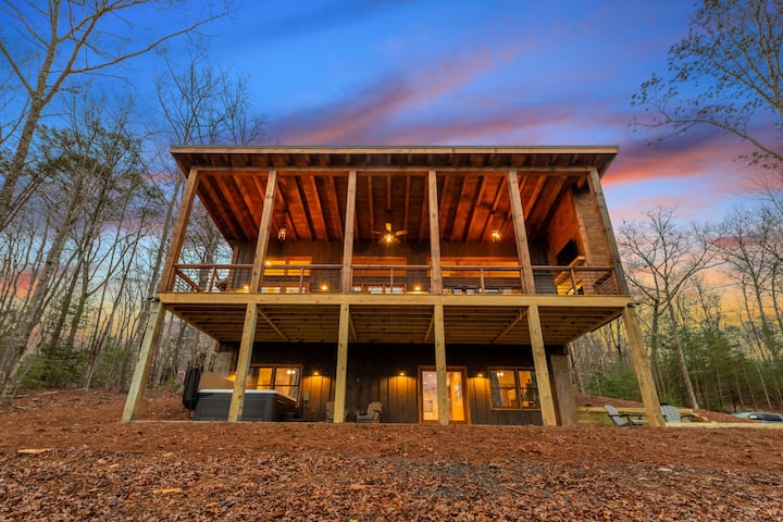 Fall Discount! New Lux Cabin/hot Tub/firepit - Blue Ridge, GA