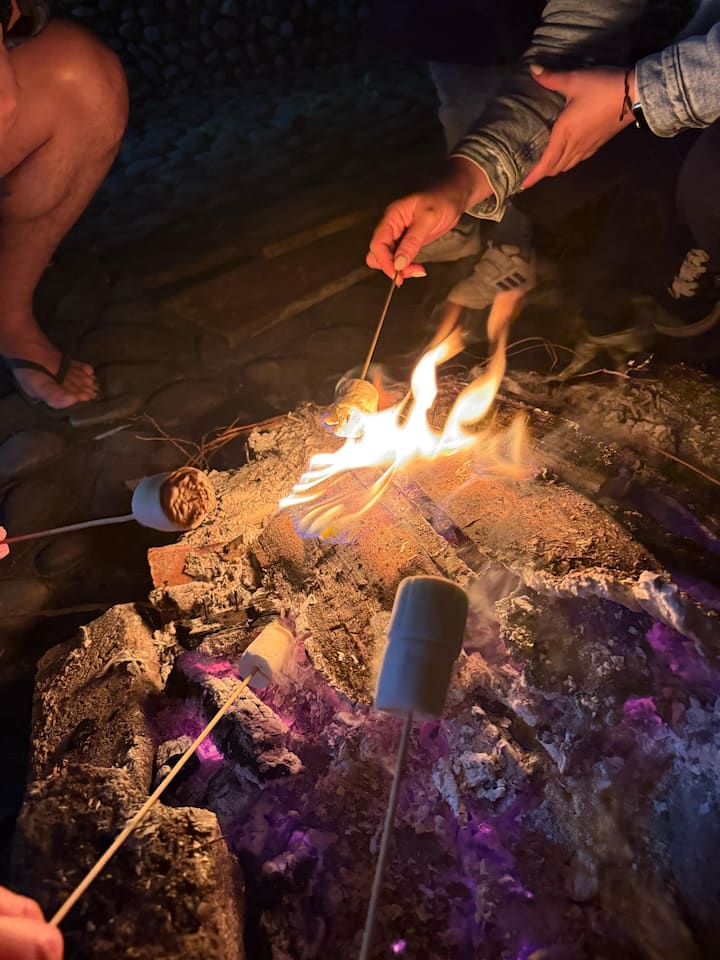 Fabuloso: Cabaña + Glamping/6 Máx./parking/wifi - Jardín