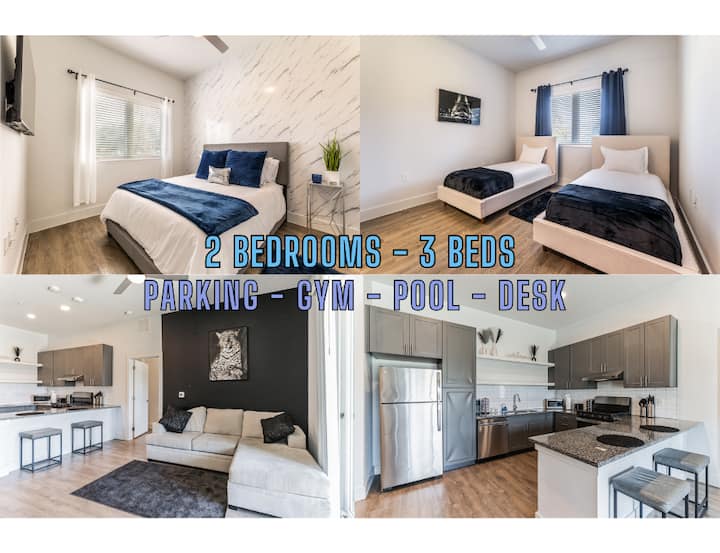 Modern 2br | Gym- Parking | Near The Domain - Pflugerville, TX