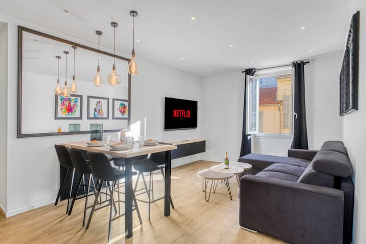 3 Chambres / 2 Min Du Palais / Climatisé / Calme - Cannes