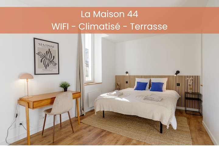 La Maison 44 -T2- Clim,terrasse,garage,via Rhona- - Montélimar