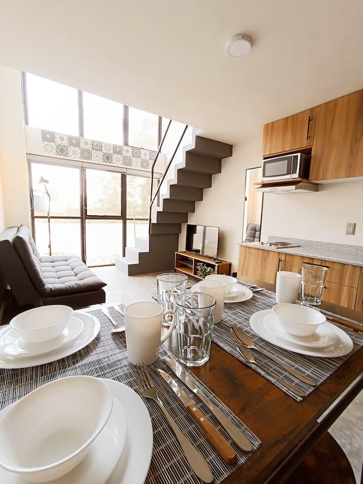 Depa Céntrico C/ Ac Cerca Tren L1|l3 - Guadalajara, Mexico