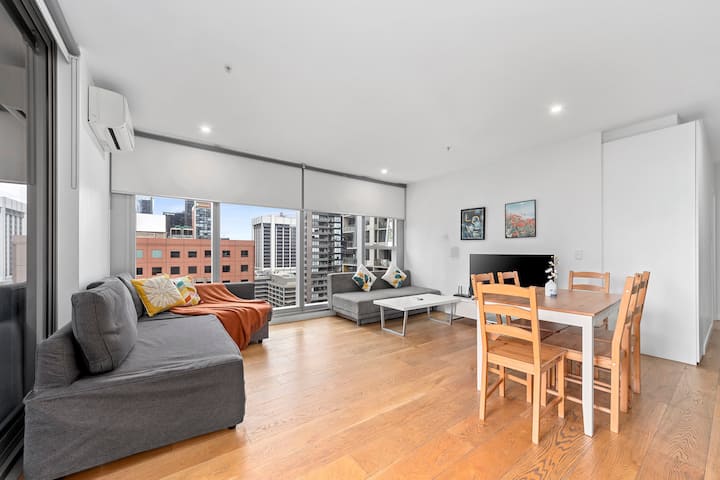 18-2b2b Stunning Apt Near Southern Cross | Skybus - La Trobe University City Campus