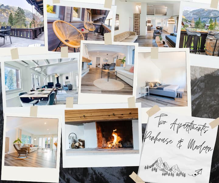 2 Great Spacious Mountain View Apartments Combined - Kandersteg
