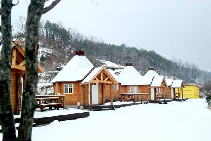 아리지핀란드펜션한탄강주상절리길 물윗길 횃불전망대 1번방 - 오포읍
