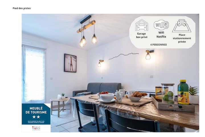 Appartement T3 Résidence Calme Hyper Centre - Monginevro