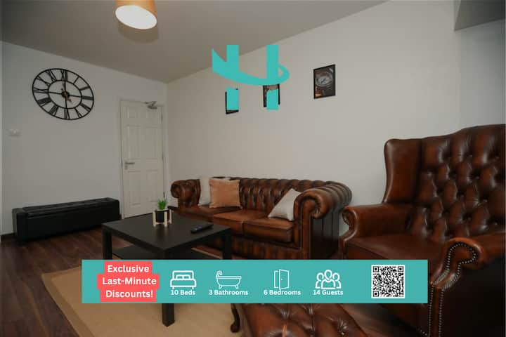 November Discount |Free Parking|groups|large House - Loughborough