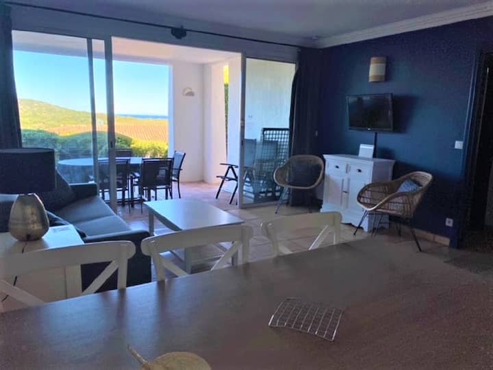 Appartement Vue Mer - Les Restanques - Piscines - Grimaud
