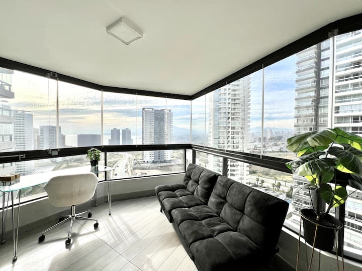 Depto 1d/1b,  C. Montemar, Vista Al Mar Y Piscina - Concón