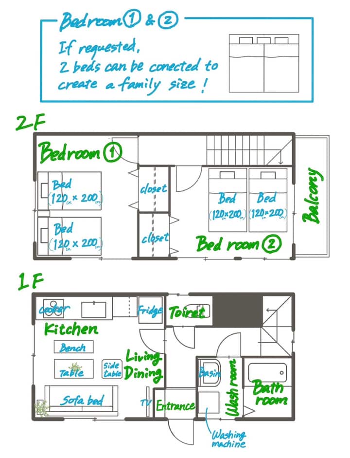 Spacious 2br Harajuku.2min To Takeshita St.fits 6 - Shibuya City
