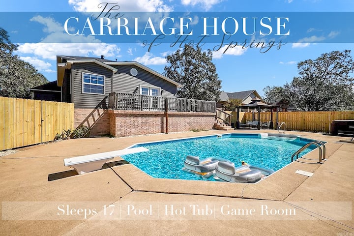 Lake Hamilton Carriage House 5br|3.5ba Sleeps 17! - Hot Springs, AR