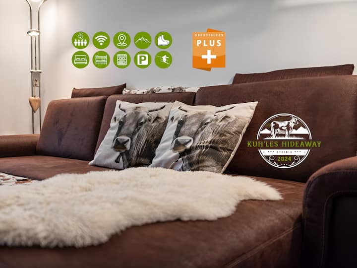 "Kuh'les Hideaway" Steibis 3-zi Ferienwhg. – 55 M² - Oberstaufen