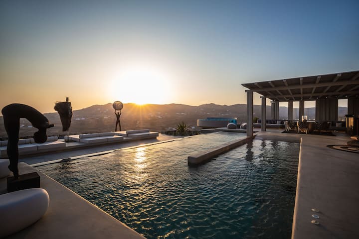 Serenity Sky – Luxury Villa - Sunset -Private Pool - Mykonos
