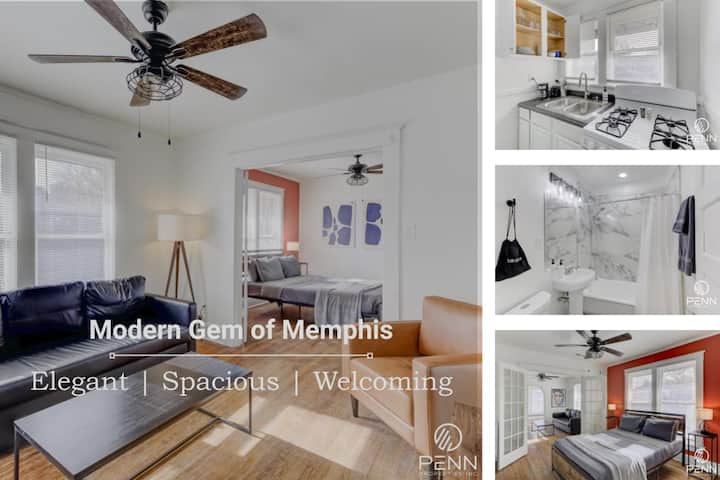 Modern Gem In Cooper-young: Remodeled Haven - Memphis Zoo, Memphis