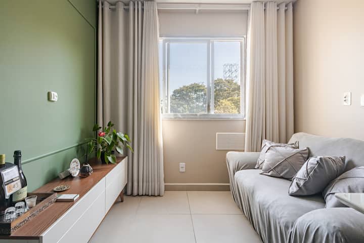 Apto Perto Do Abc E São Paulo, Wi-fi Climatizador - Santo André