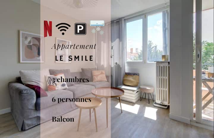 004- Le Smile,3 Chambres,parking,centre, Gare,clim - Palavas-les-Flots