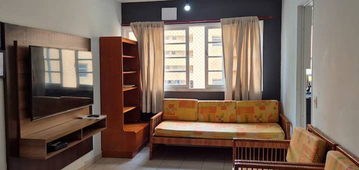 Ar Cond 5min A Pé Da Praia Da Enseada, Apartamento - Guarujá