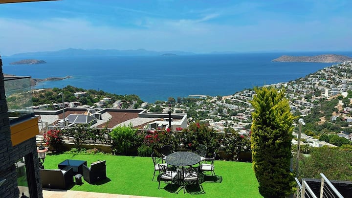 Panoramic View House In Bodrum - Gümüşlük