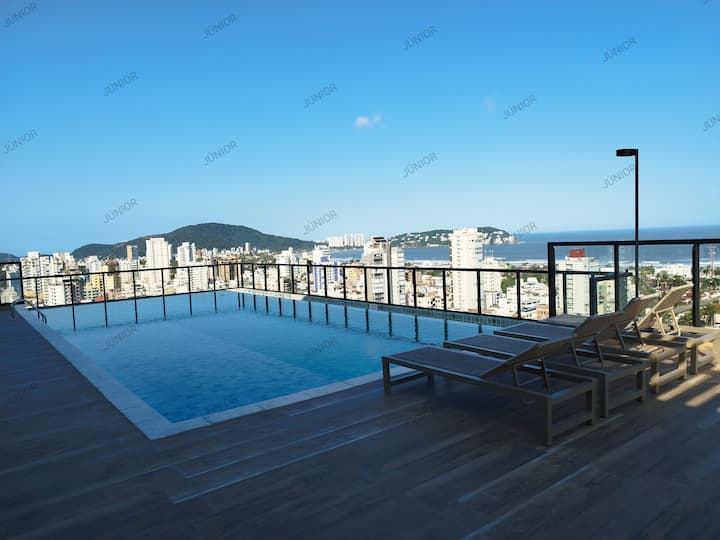 Apartamento Na Praia Da Enseada Guarujá C/ Piscina - Guarujá