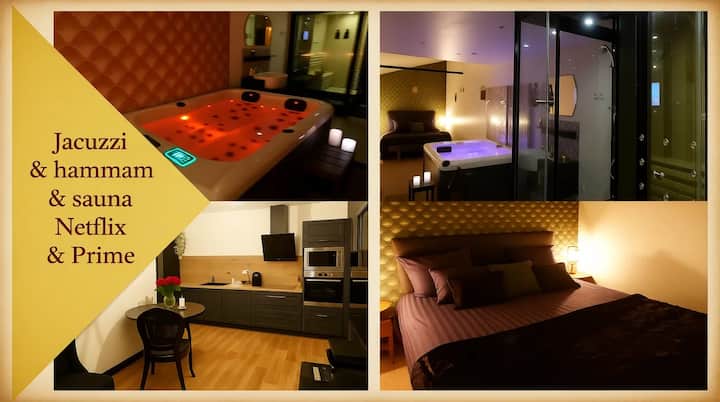 Cosy Spa, Jacuzzi, Sauna, Hammam Privatif - Oise