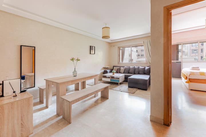 Appartement Ensoleillé Au Centre-ville - Marrakesh