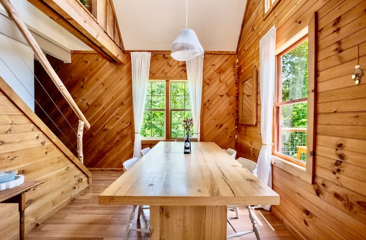 Wood-fired Hottub+very Secluded Minimalist+woodsy - Tennessee