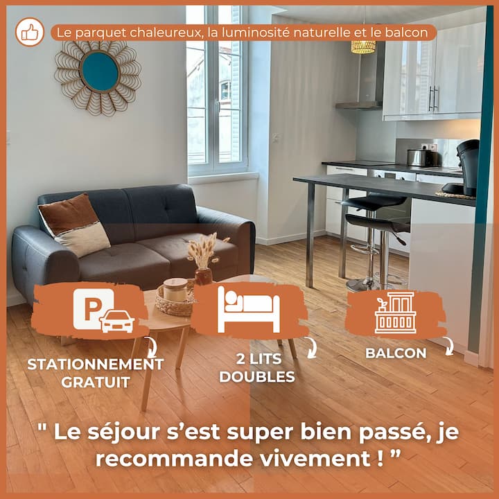 "Le Tournassin"-balcon- Stationnement Gratuit - Bourg-en-Bresse