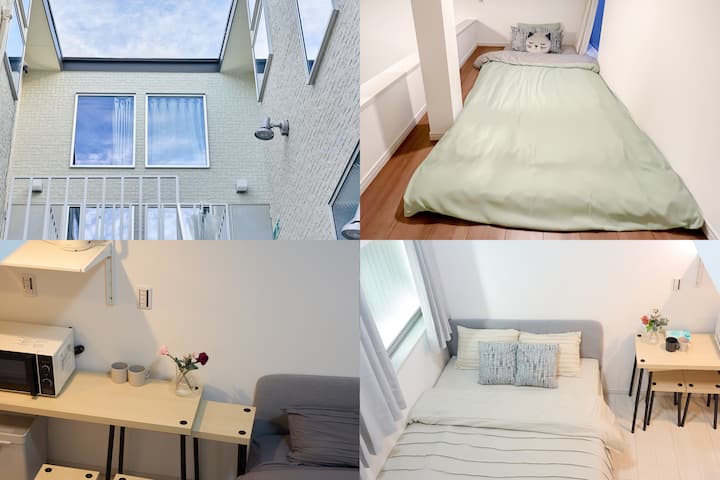 宿栖東京-宿栖渋谷/西新宿五丁目駅徒步4分/loft/双人床+单人阁楼床垫/104室 - Shibuya