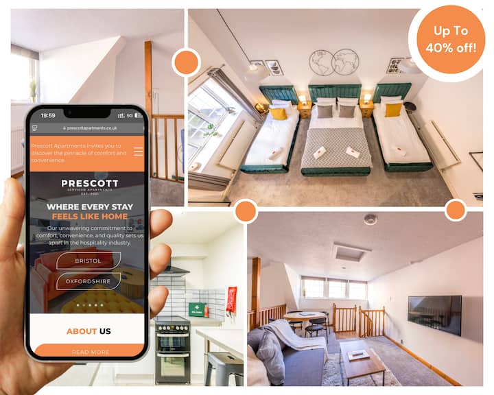 Admiralty Terrace-prescott Apartments-free Parking - Bristol